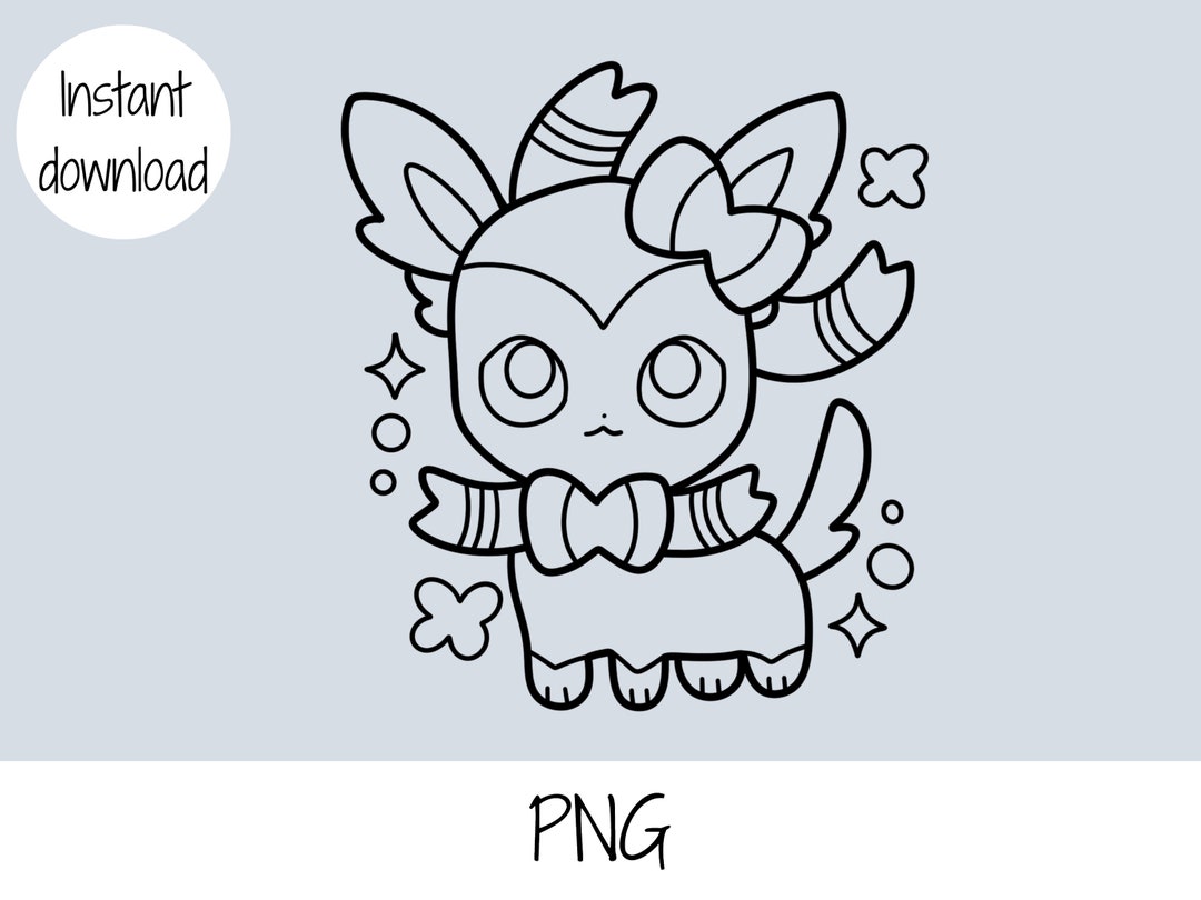 Poke Outline Png Anime Cut Files for Cricut Instant Download - Etsy UK