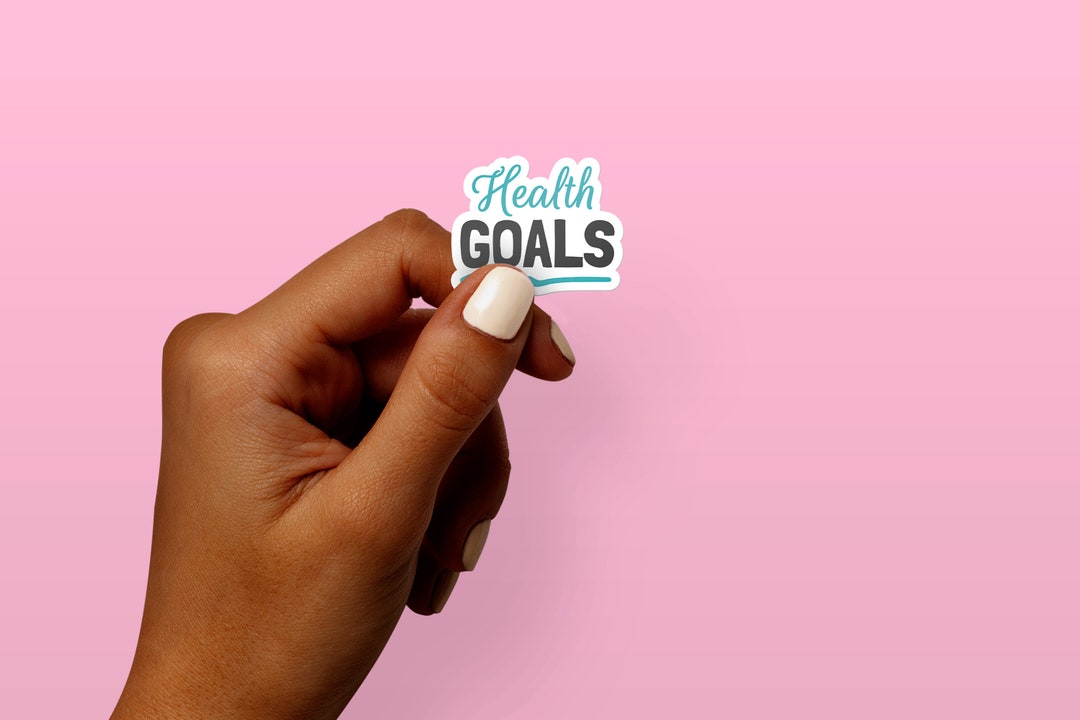 Health Goals Sticker, Healthy Sticker, Planner Sticker, Blue Sticker ...