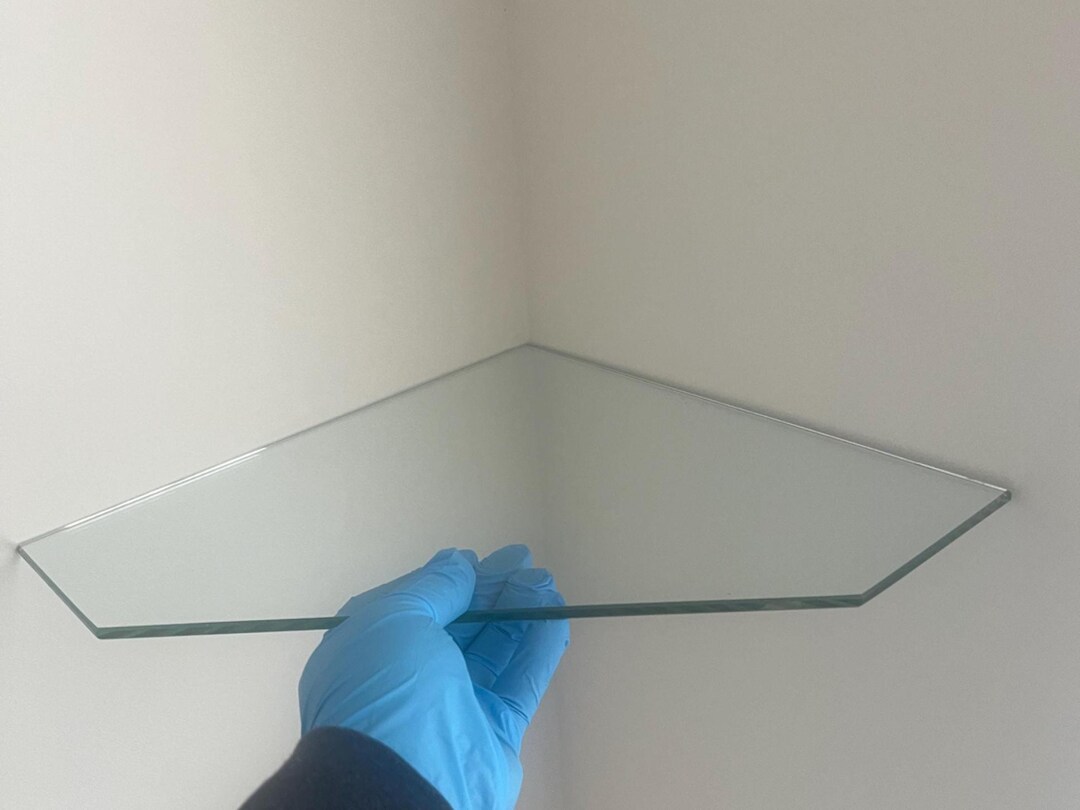 Corner Glass Shelves: Set of 3, Glass Only. - Etsy