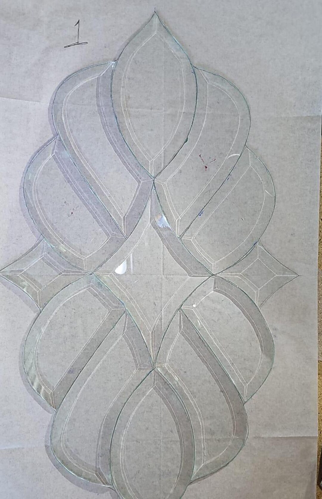 Bevel Glass Cluster Design. 13 Hand Beveled Pieces - Etsy