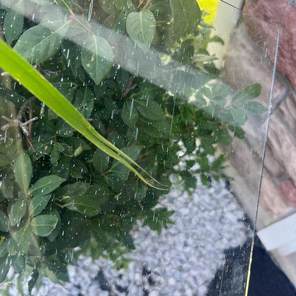 Clear Stained Glass Panel - Etsy