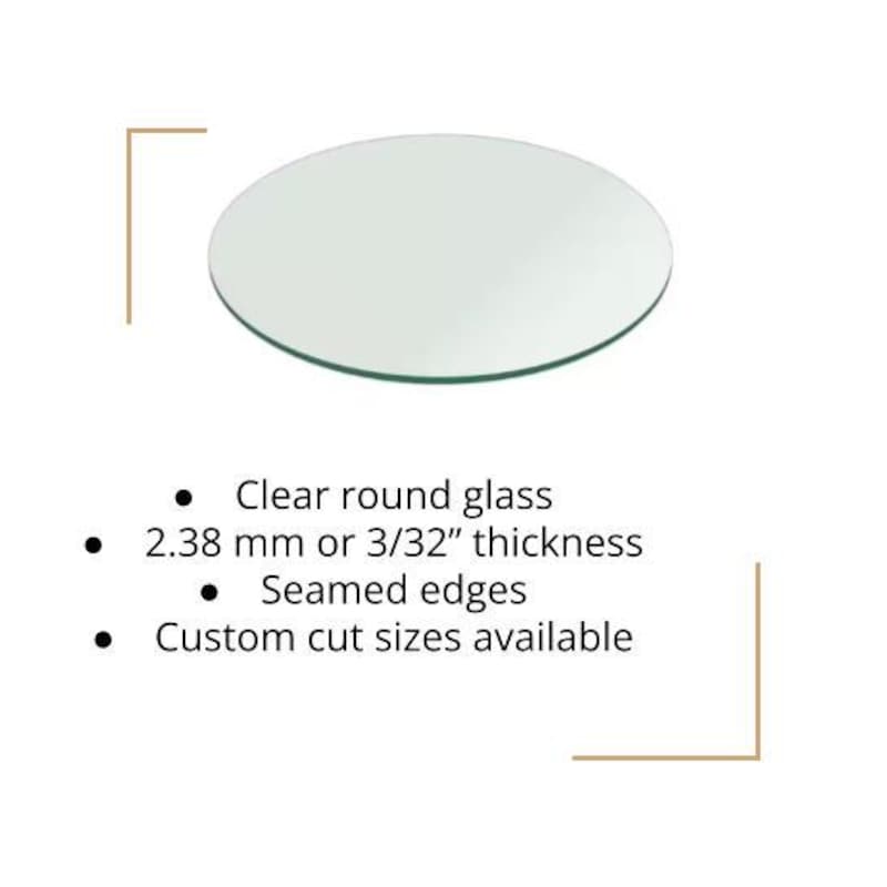 Circle Table Glass - Etsy