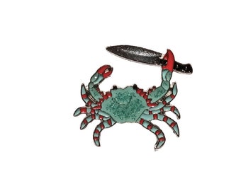 Knife Crab Pin - Etsy
