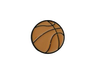 BASKETBALL (large) Enamel Pin Badge | Soft Enamel Pin | American Sports ...