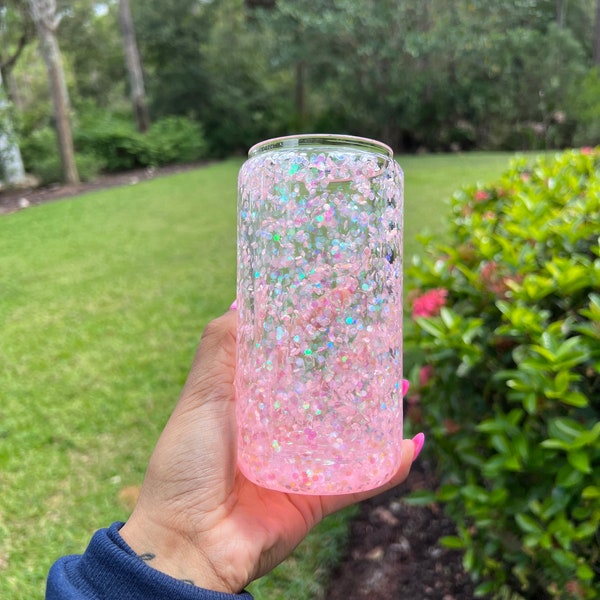 Pink Glass Cups - Etsy