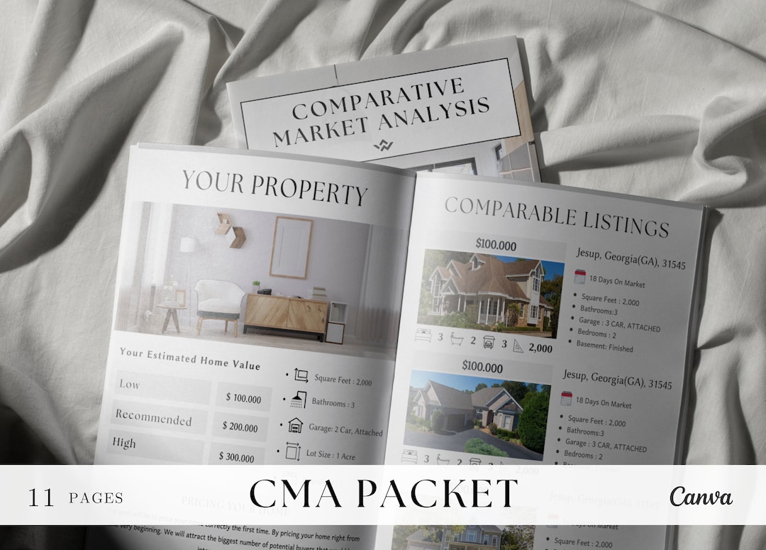 CMA Real Estate | Realtor CMA Packet | CMA Template | Canva Realtor ...