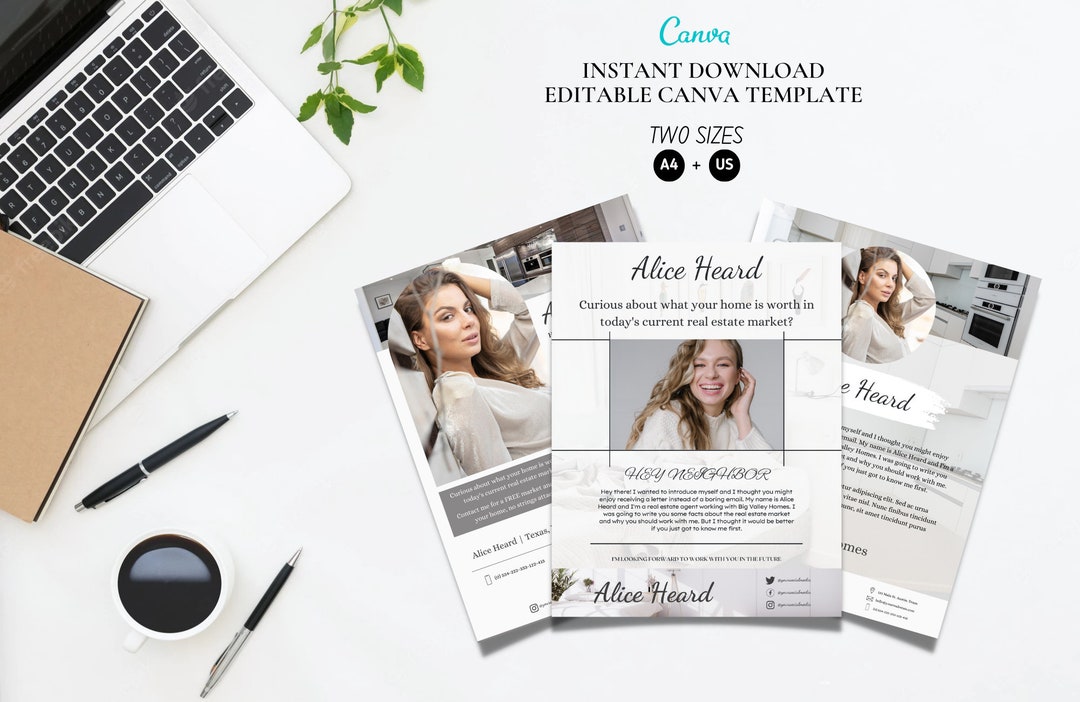 About Me Flyer, New Agent Intro, Realtor Introduction Letter, Editable ...