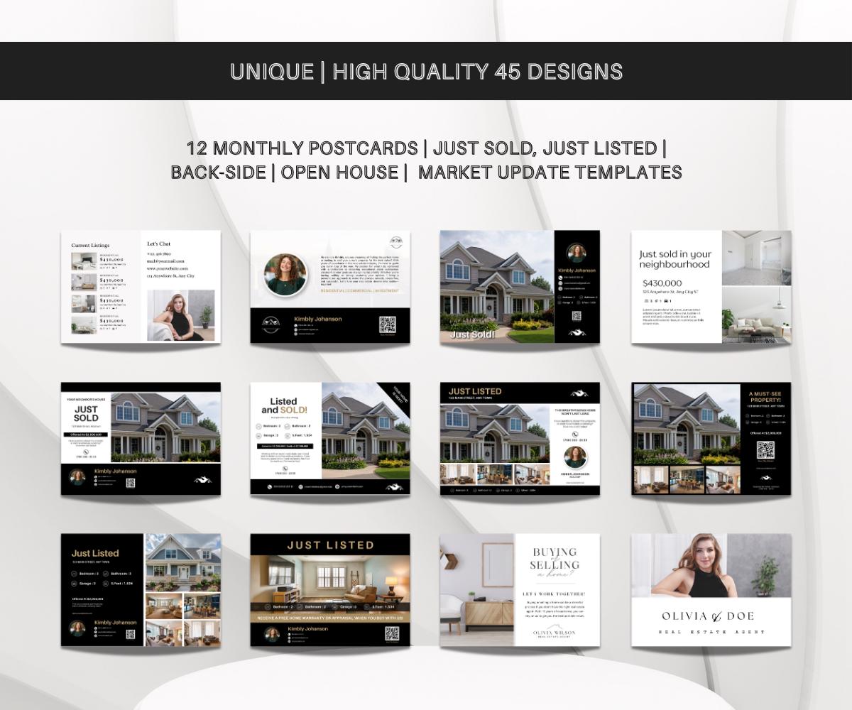 Real Estate Premium Postcards | Ultimate Postcard Bundle | Just Listed ...