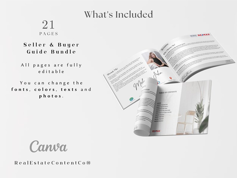 Real Estate Buyer and Seller Guide, Listing Presentation, Realtor Buyer ...