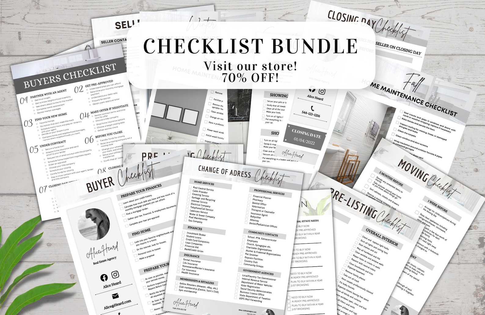 Closing Checklist, Real Estate Checklist, Seller Closing Day Checklist ...