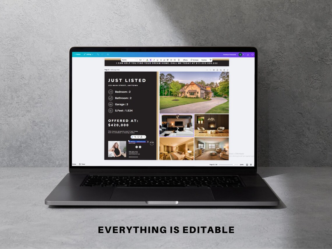 Real Estate Premium Postcards | Realtor Postcards | Just Listed, Just ...