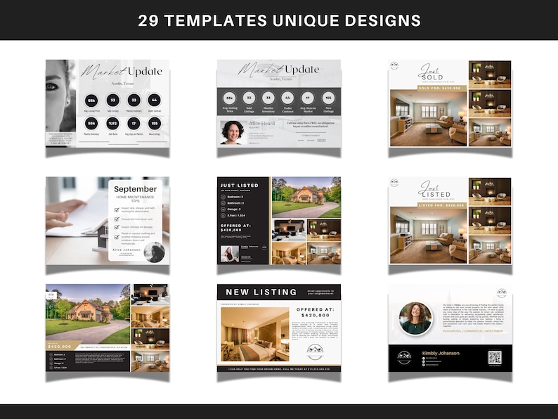 Real Estate Premium Postcards | Realtor Postcards | Just Listed, Just ...