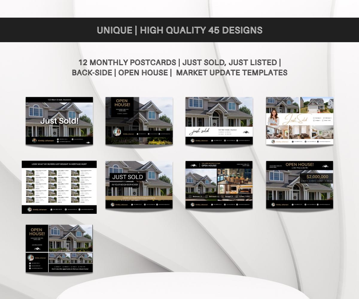 Real Estate Premium Postcards | Ultimate Postcard Bundle | Just Listed ...