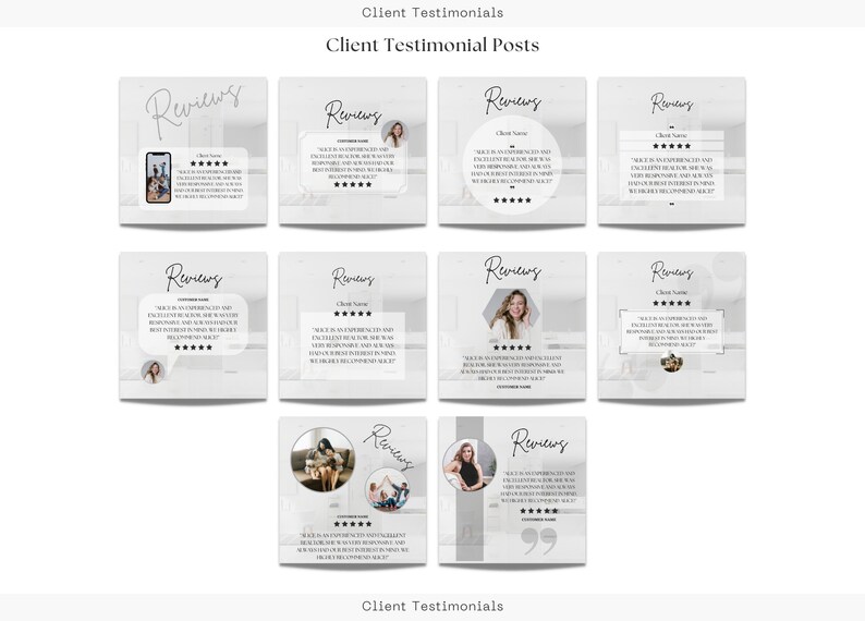 10 Client Testimonial Social Media Posts | Reviews | Client Testimonial ...