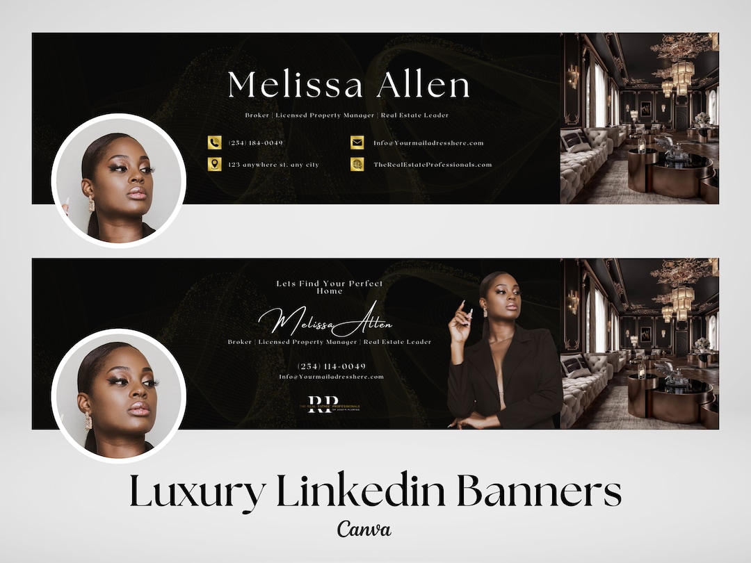 Luxury Linkedin Banner | Real Estate Linkedin Banner | Realtor Banner | Very Luxury Linkedin ...