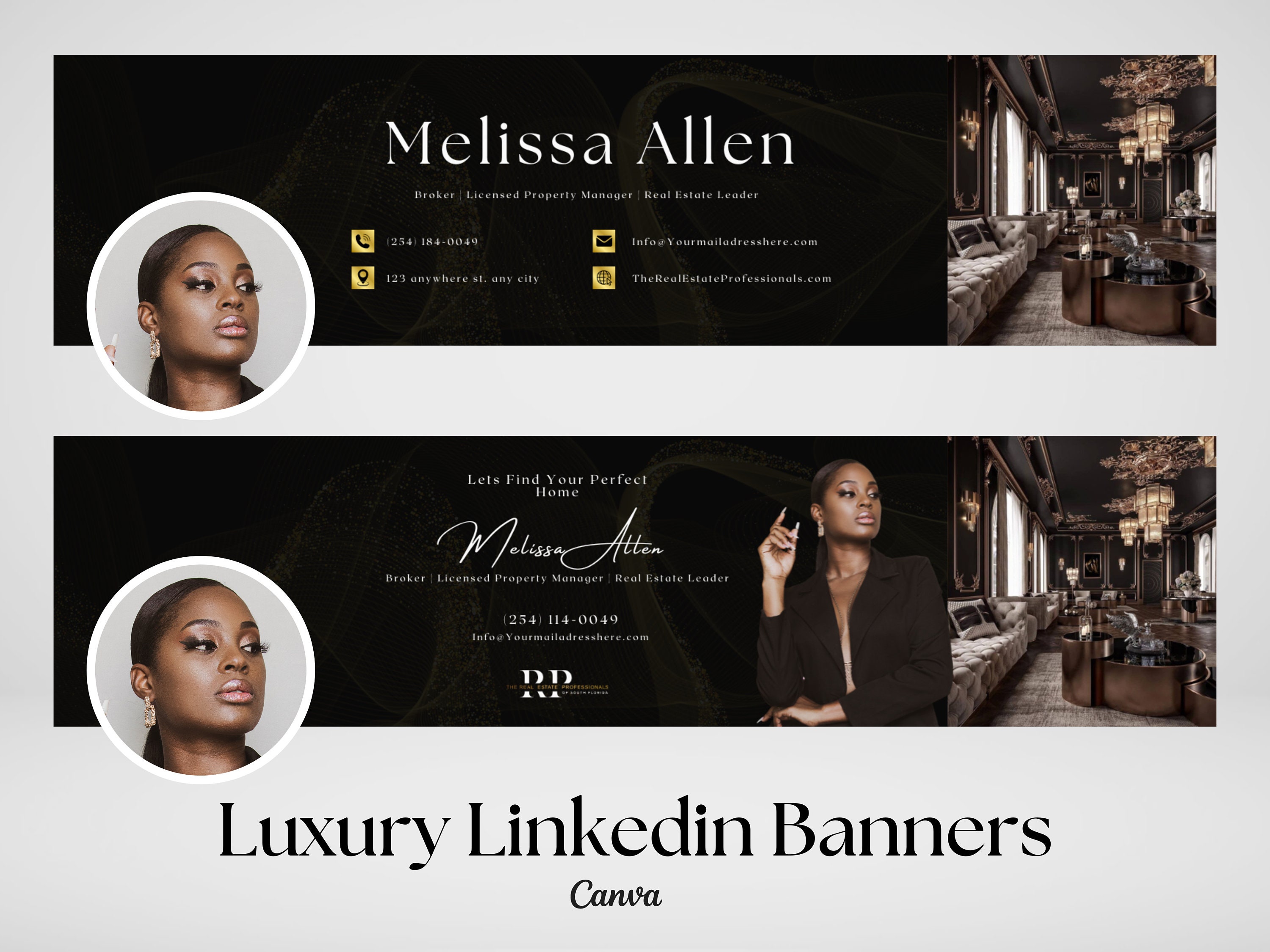 Luxury Linkedin Banner | Real Estate Linkedin Banner | Realtor Banner | Very Luxury Linkedin ...