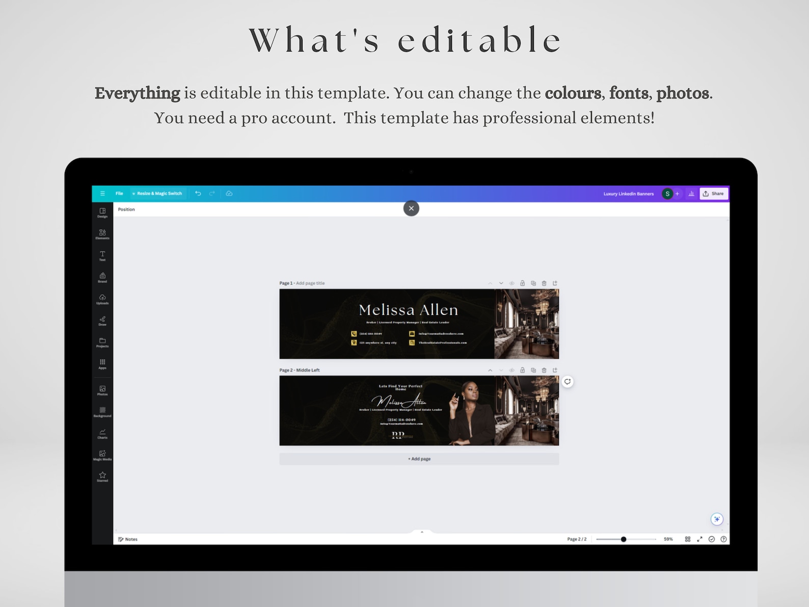 Luxury Linkedin Banner | Real Estate Linkedin Banner | Realtor Banner ...