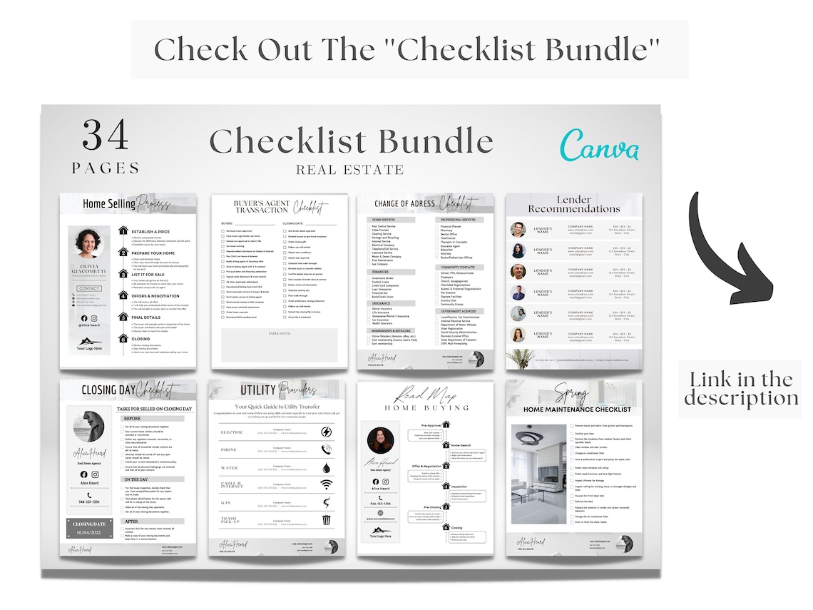 Real Estate Seller Guide Canva Template Realtor Seller - Etsy