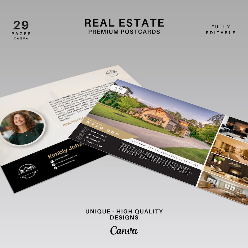 Realtor Postcards - Etsy