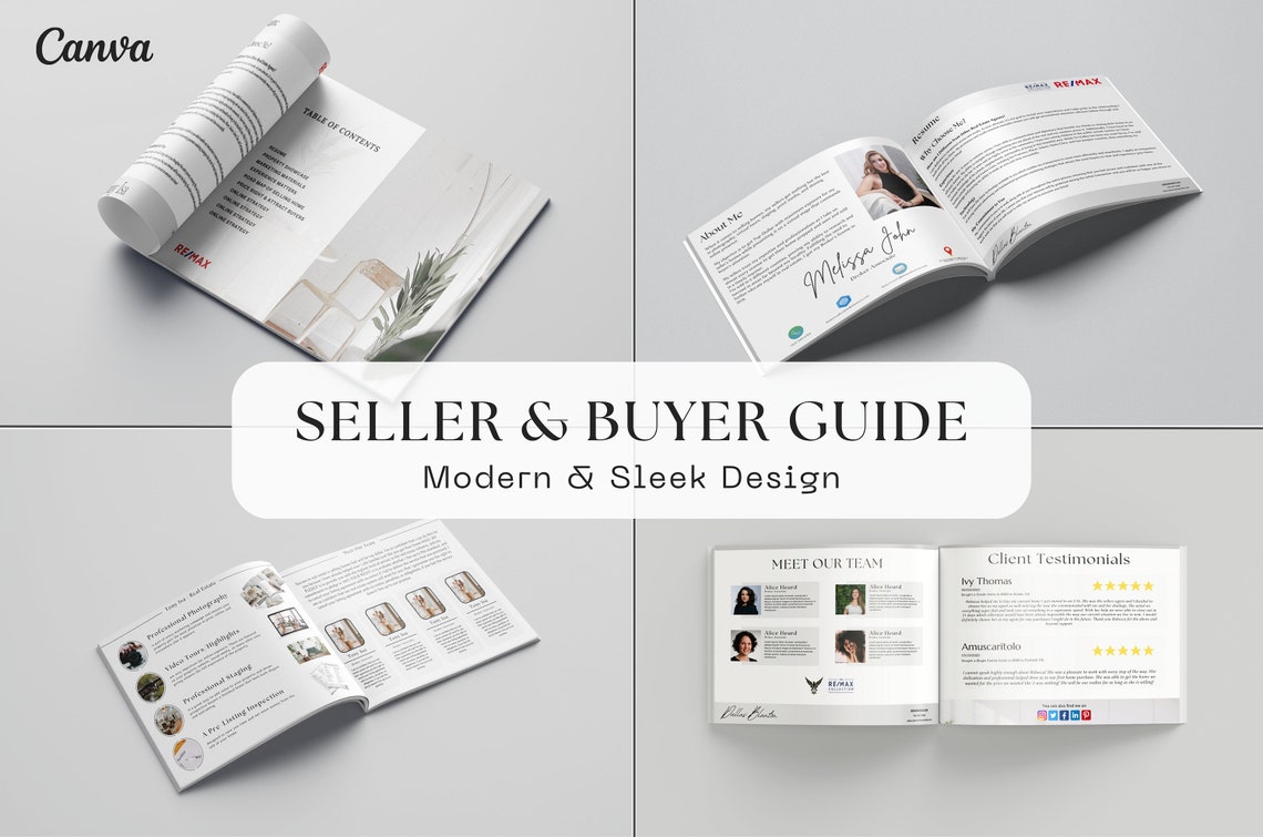 Real Estate Buyer and Seller Guide, Listing Presentation, Realtor Buyer ...