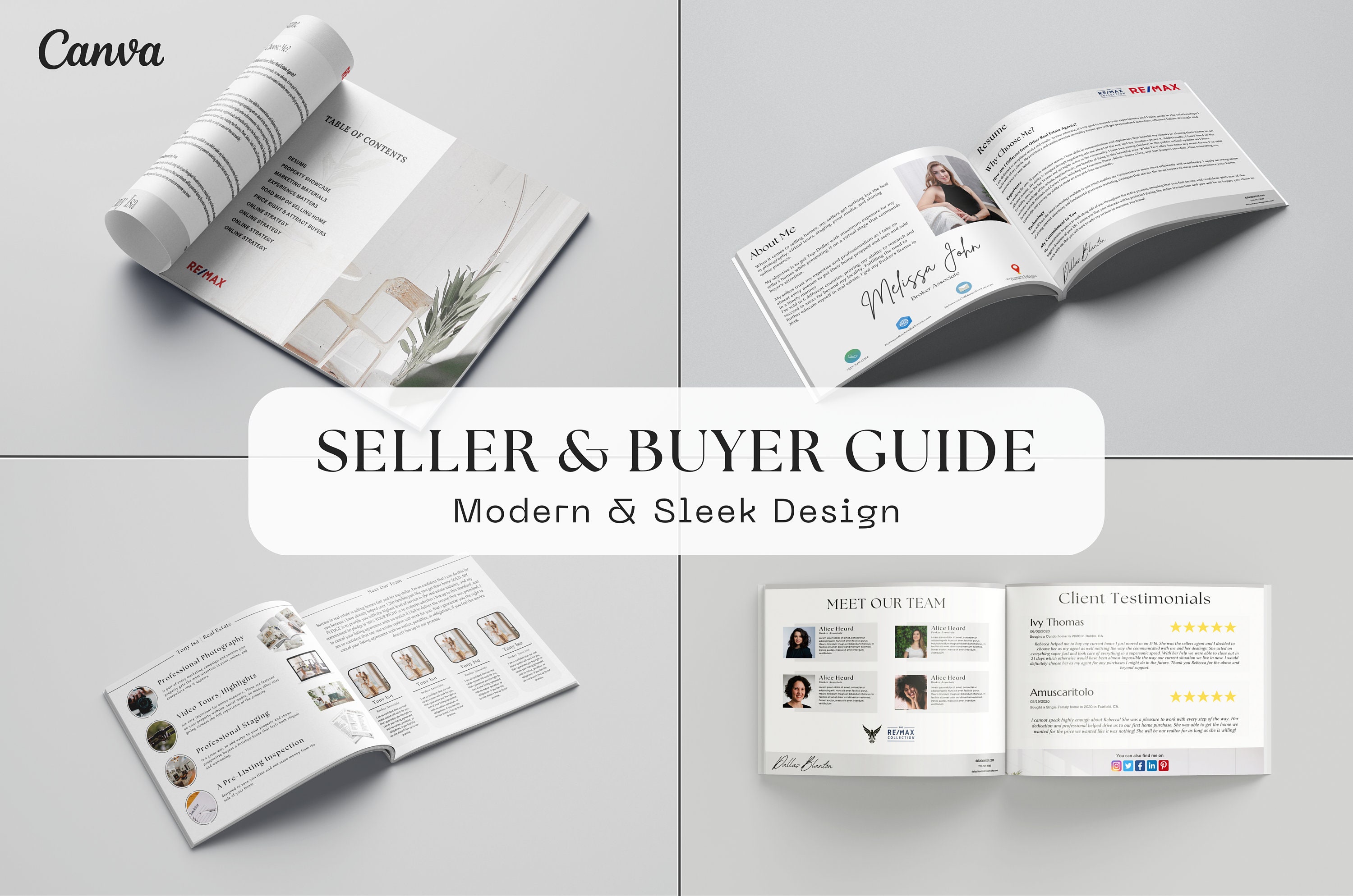 Real Estate Buyer and Seller Guide, Listing Presentation, Realtor Buyer ...