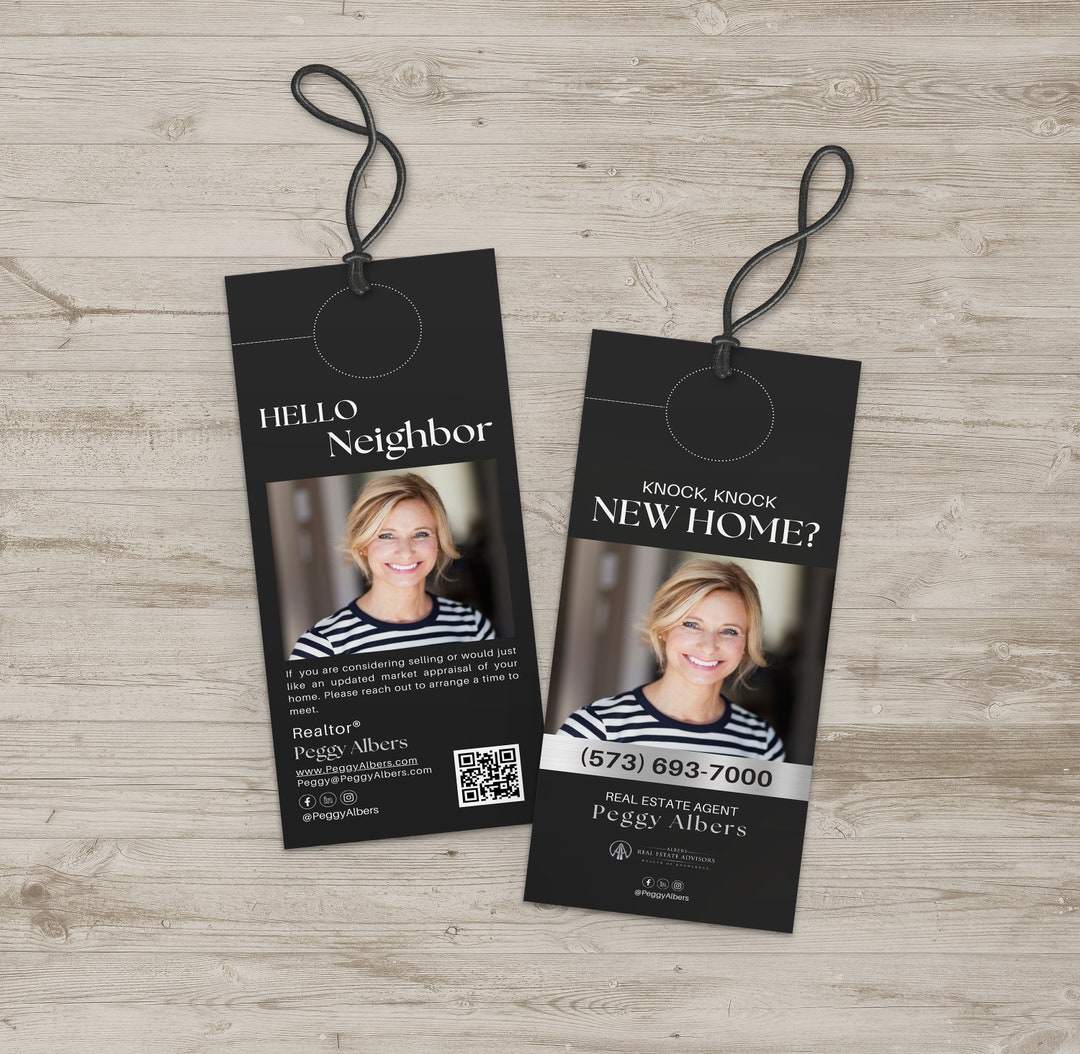 Luxury Real Estate Door Hanger Template, Door Hanger Tag, Real Estate ...