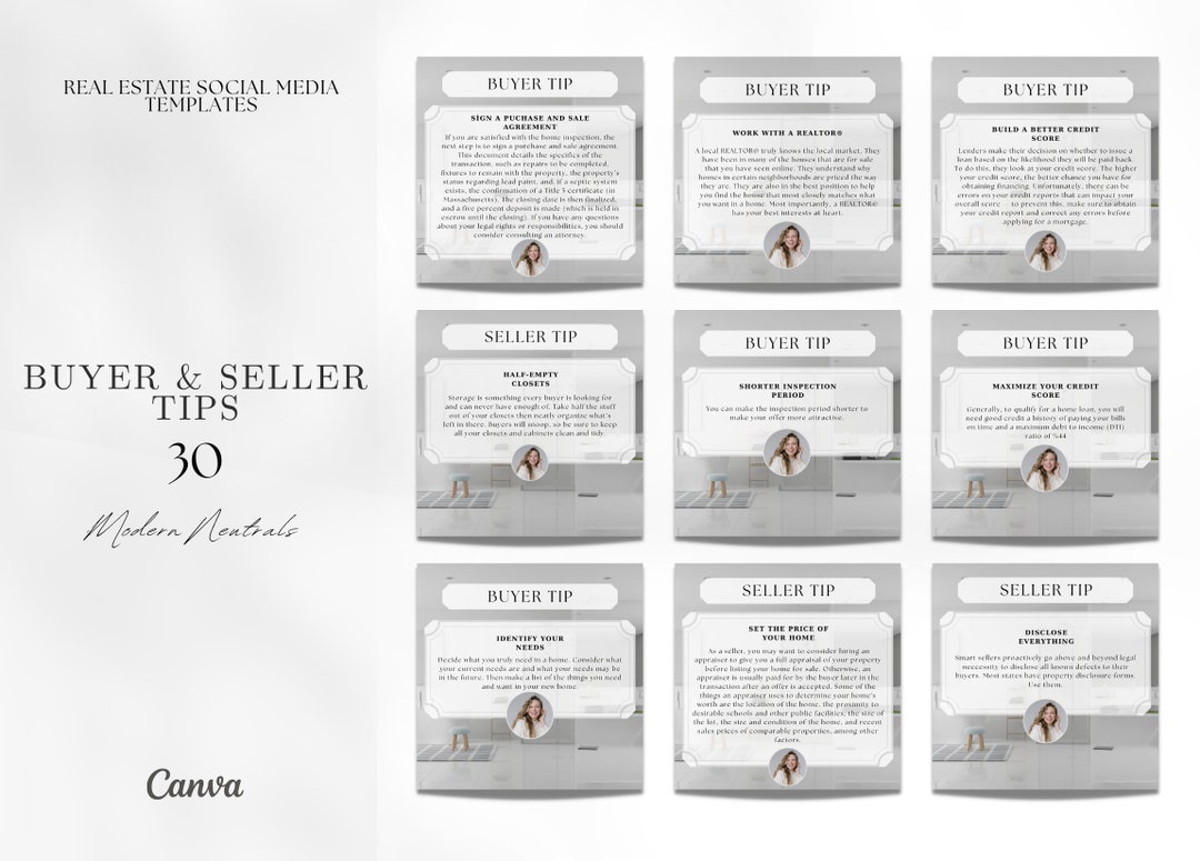 30 Buyer & Seller Tips Social Media Posts | Buyer and Seller Tips ...