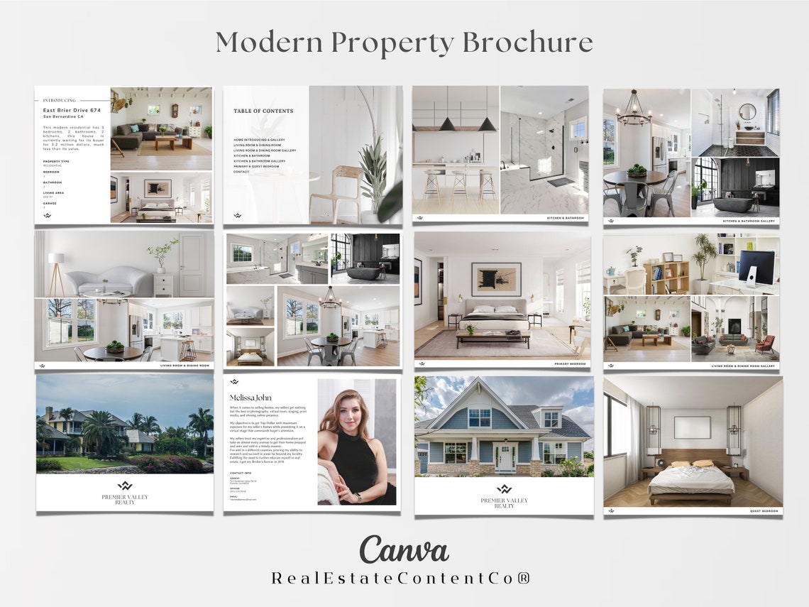 Modern Property Brochure Real Estate Property Magazine Open House ...