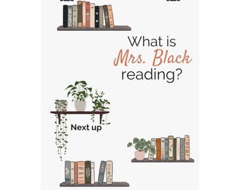 Teacher Currently Reading and TBR Poster | Classroom Reading Display ...