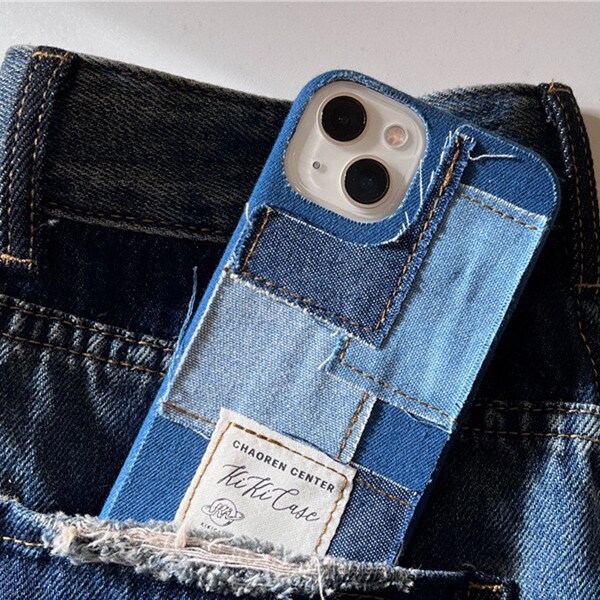 Denim Phone Case - Etsy