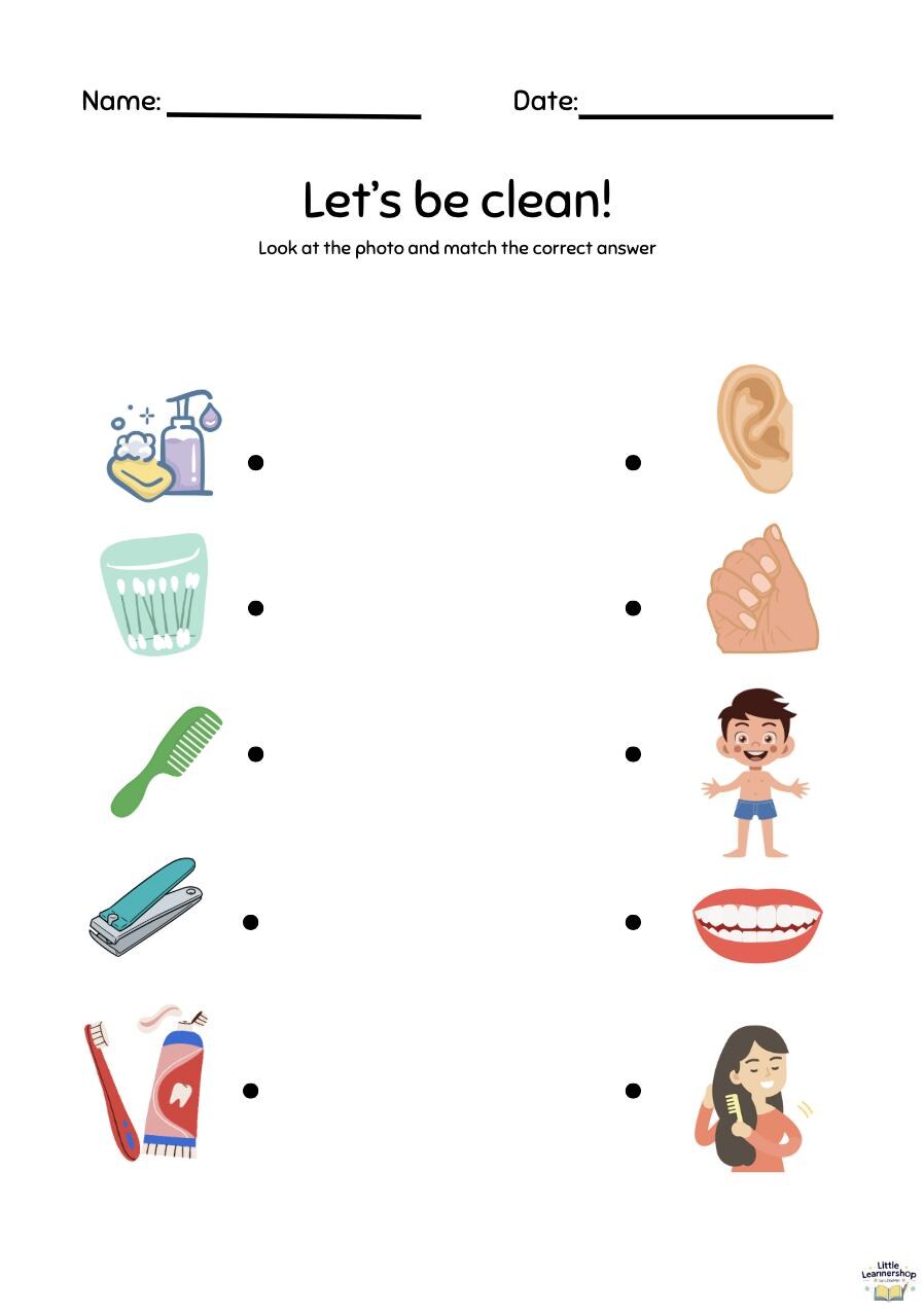 Know Your Body Parts Worksheet for Kids – Human Body Activity Pages ...