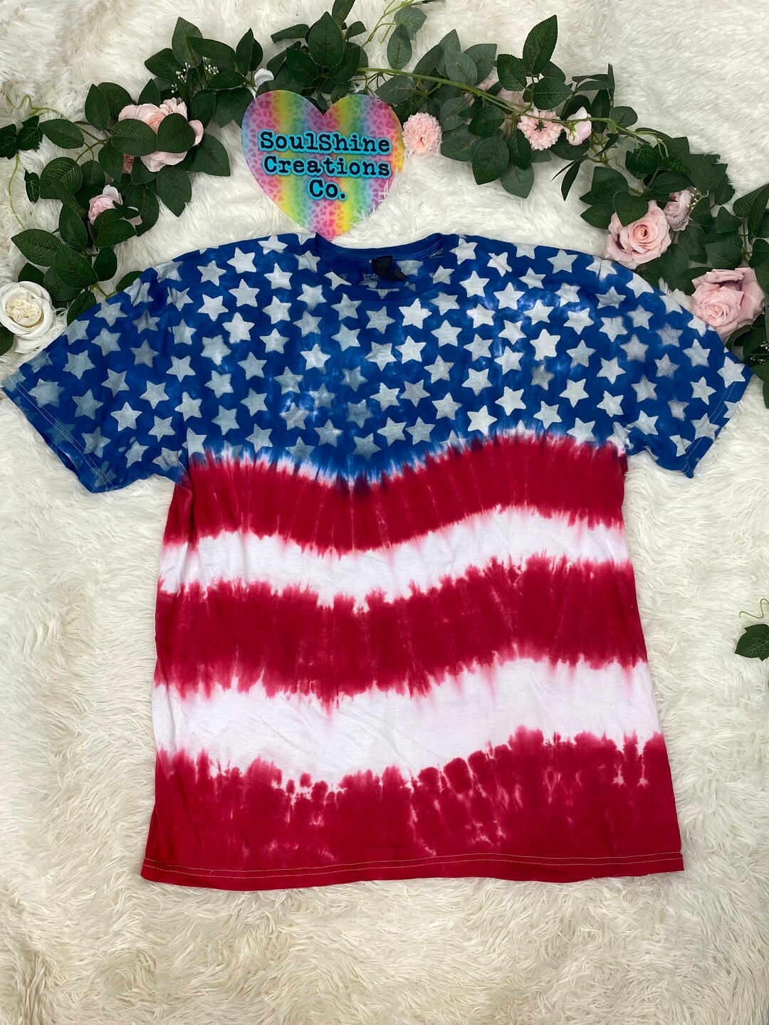 Star Spangled Banner Red White Blue Tie Dye Shirt, July 4th, RWB ...