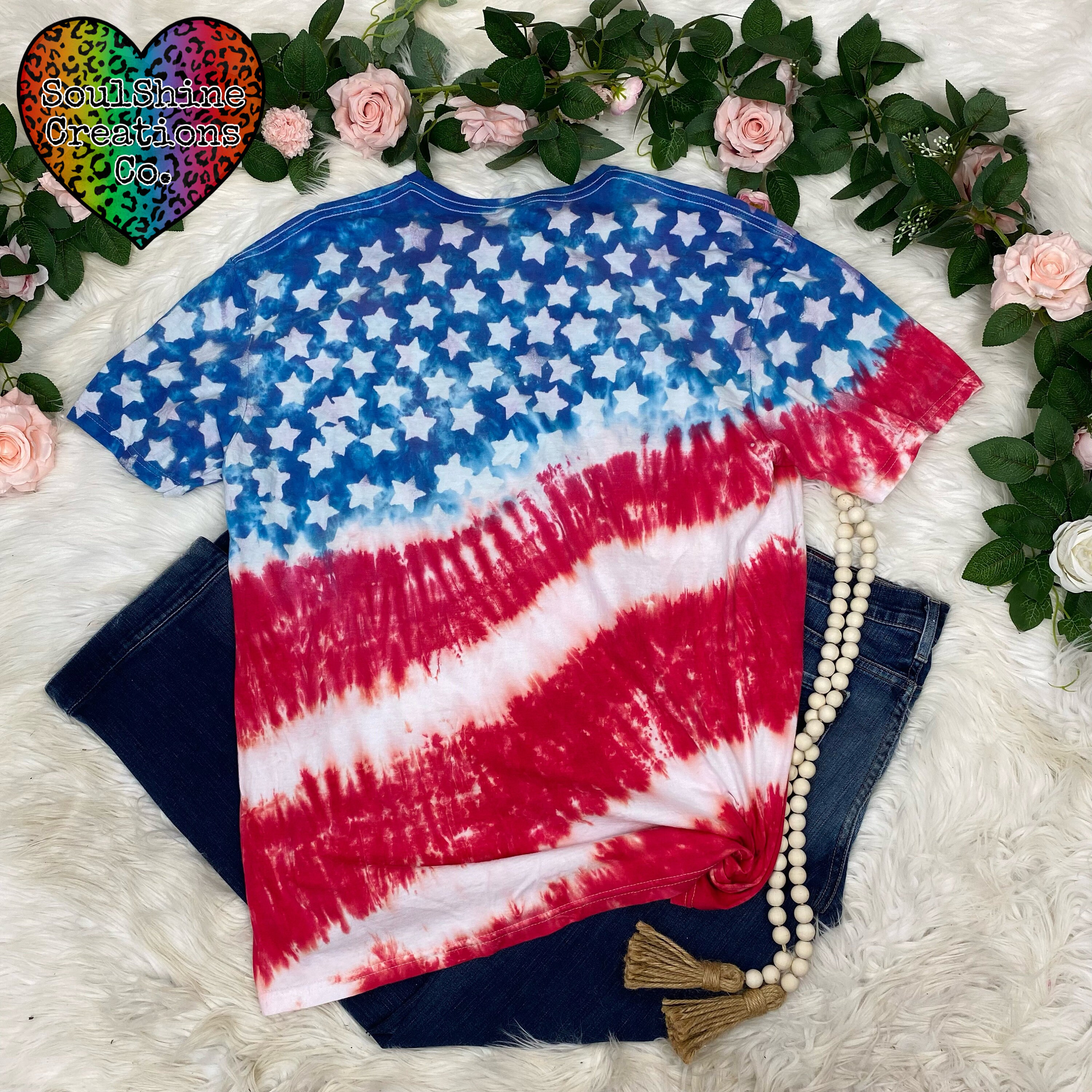 Star Spangled Banner Red White Blue Tie Dye Shirt, July 4th, RWB ...
