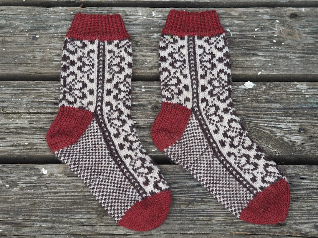 KNITTING PATTERN *vestavind Socks* Sockpattern for Norwegian Knitted ...