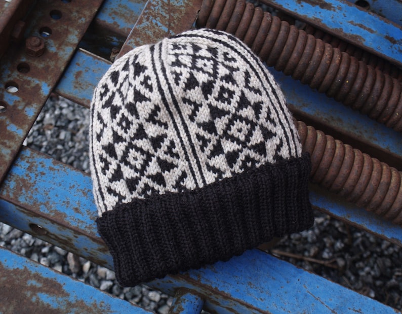 KNITTING PATTERN alfred Hat Pattern for Norwegian Knitted Hat With Rib ...