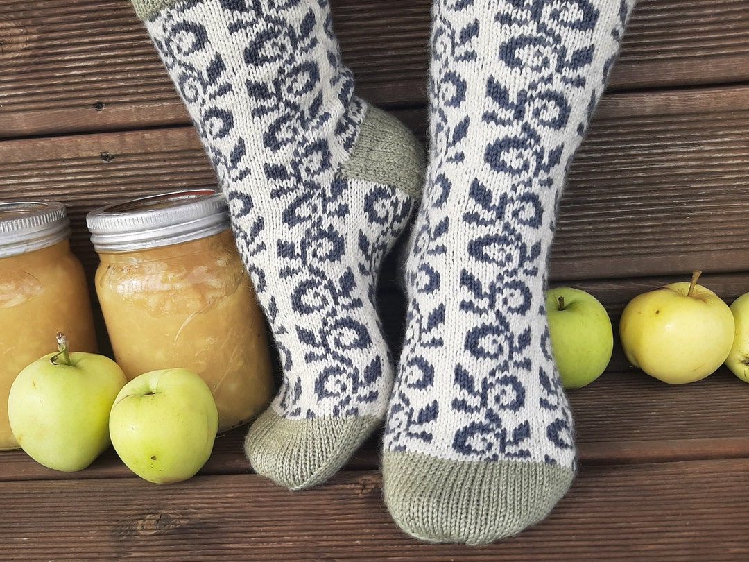 KNITTING PATTERN *gardener Socks* Sockpattern for Norwegian Knitted ...