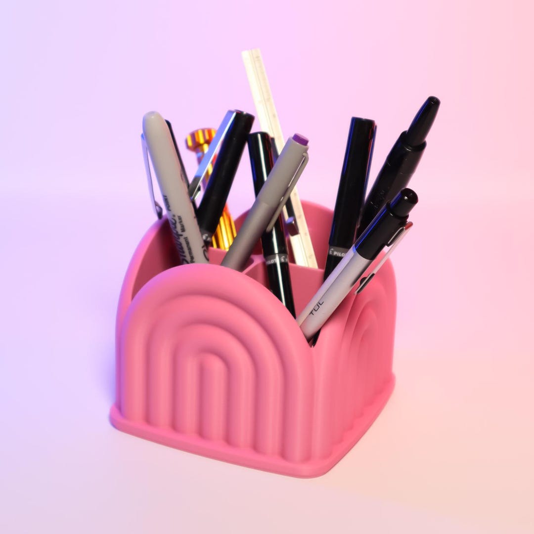 Rainbow Desk Organizer, Four Compartments - Etsy