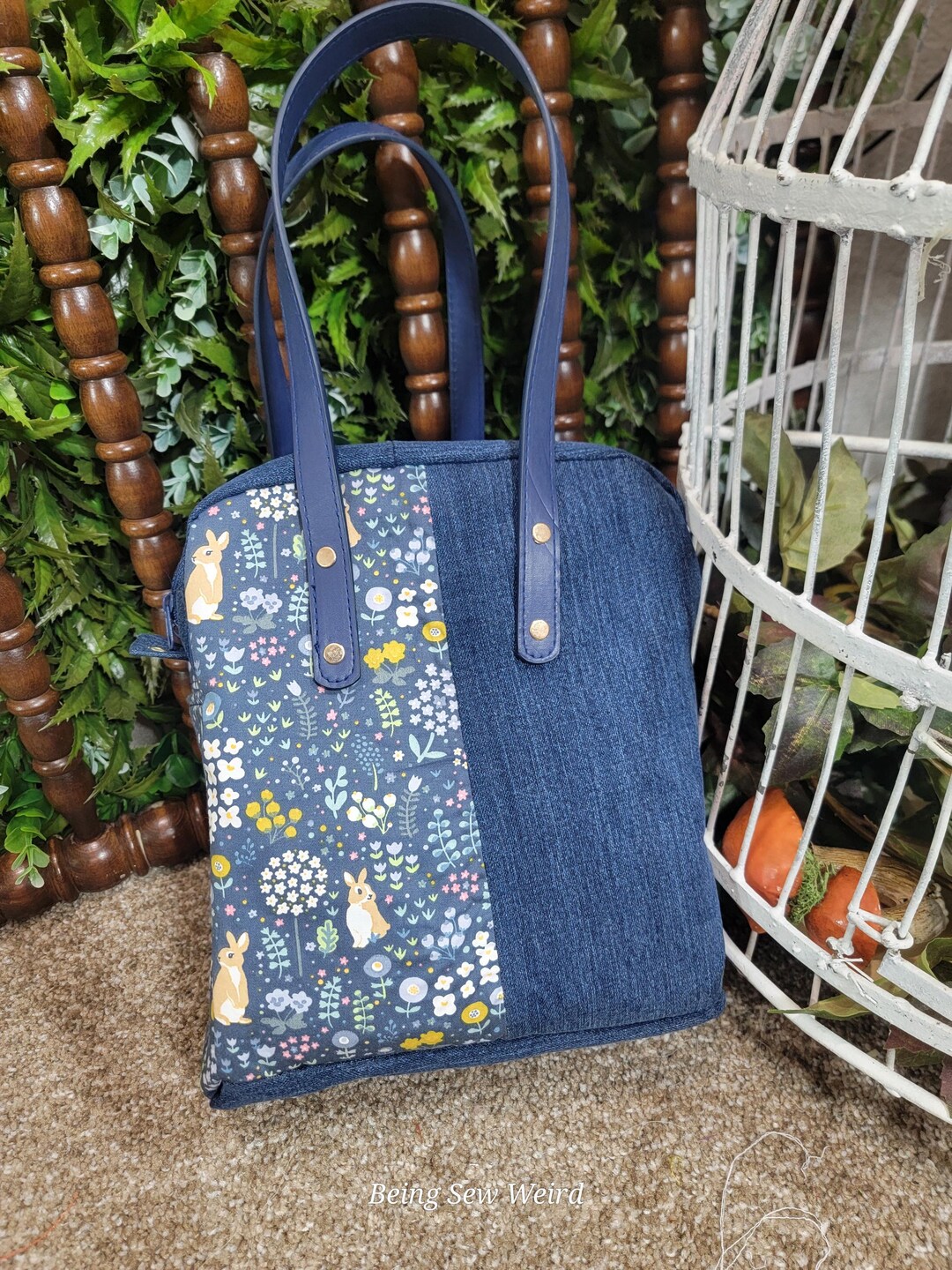 Denim Bunny Bag - Etsy