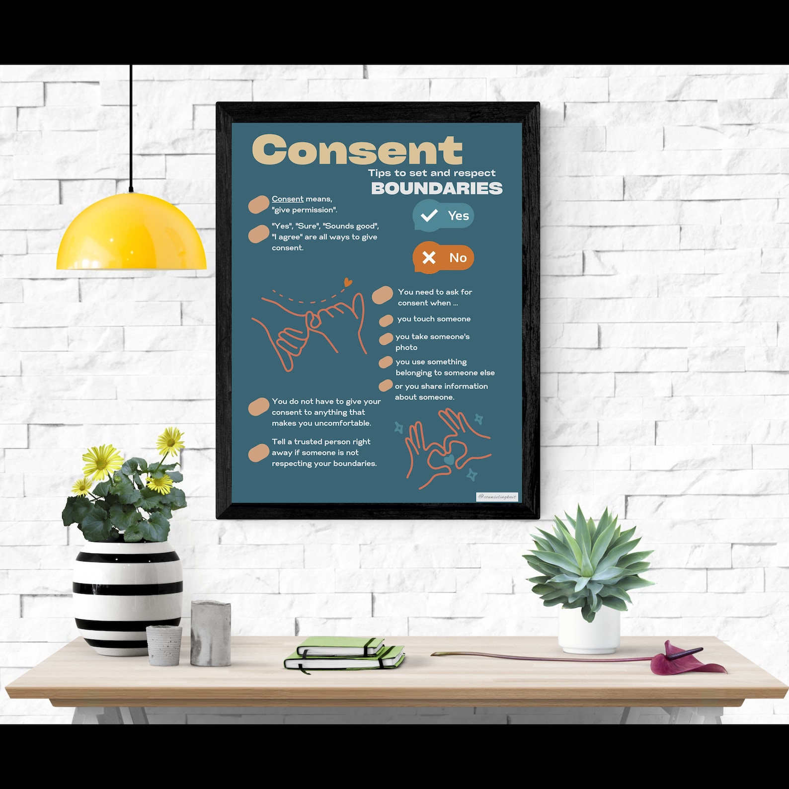 Consent Infographic Poster for Classroom, Hallway, Dorm, Office ...