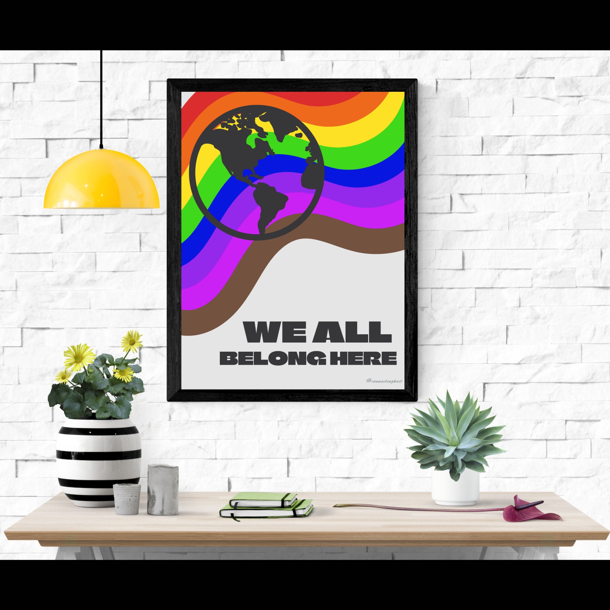 DONATION INCLUDED 4 Pride Posters we All Belong - Etsy