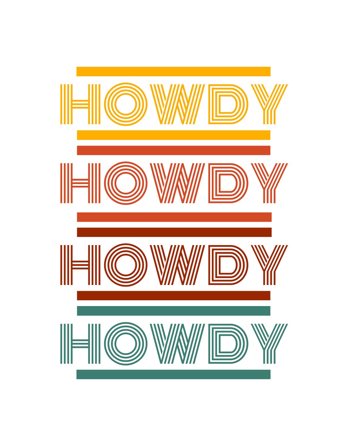 Howdy Printable Wall Art - Etsy
