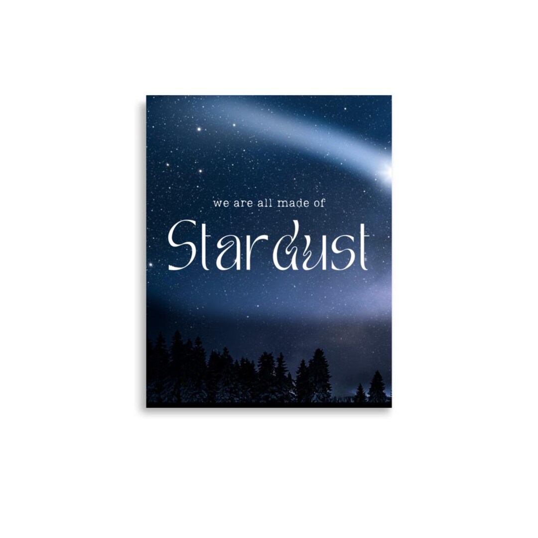 Stardust Science Space Poster - Etsy