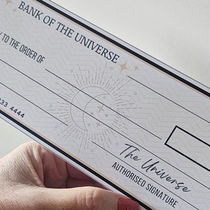 Printable Money Manifesting Blank Checks, 3 Cheques, Law of Attraction ...