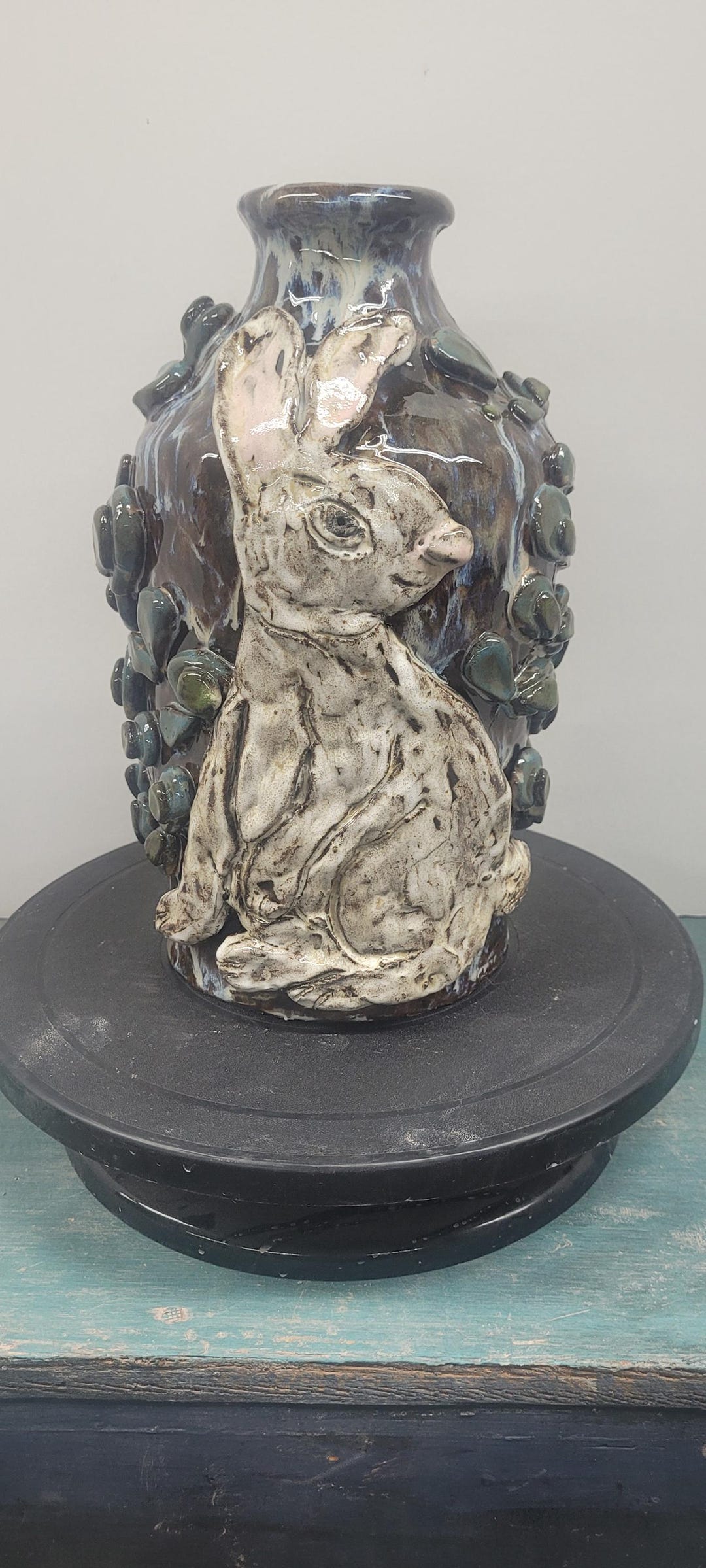Southern Folk Art Rabbit Jug - Etsy