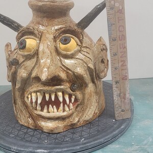Southern Folk Art Devil Face Jug - Etsy