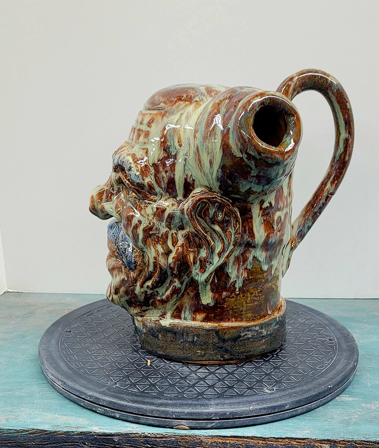 Southern Folk Art Steve the Teeth Harvey Face Jug - Etsy