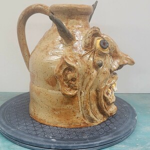 Southern Folk Art Devil Face Jug - Etsy