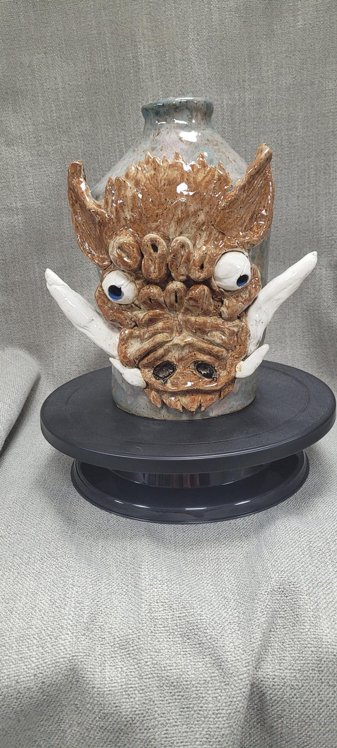 Southern Folk Art Boar Face Jug - Etsy