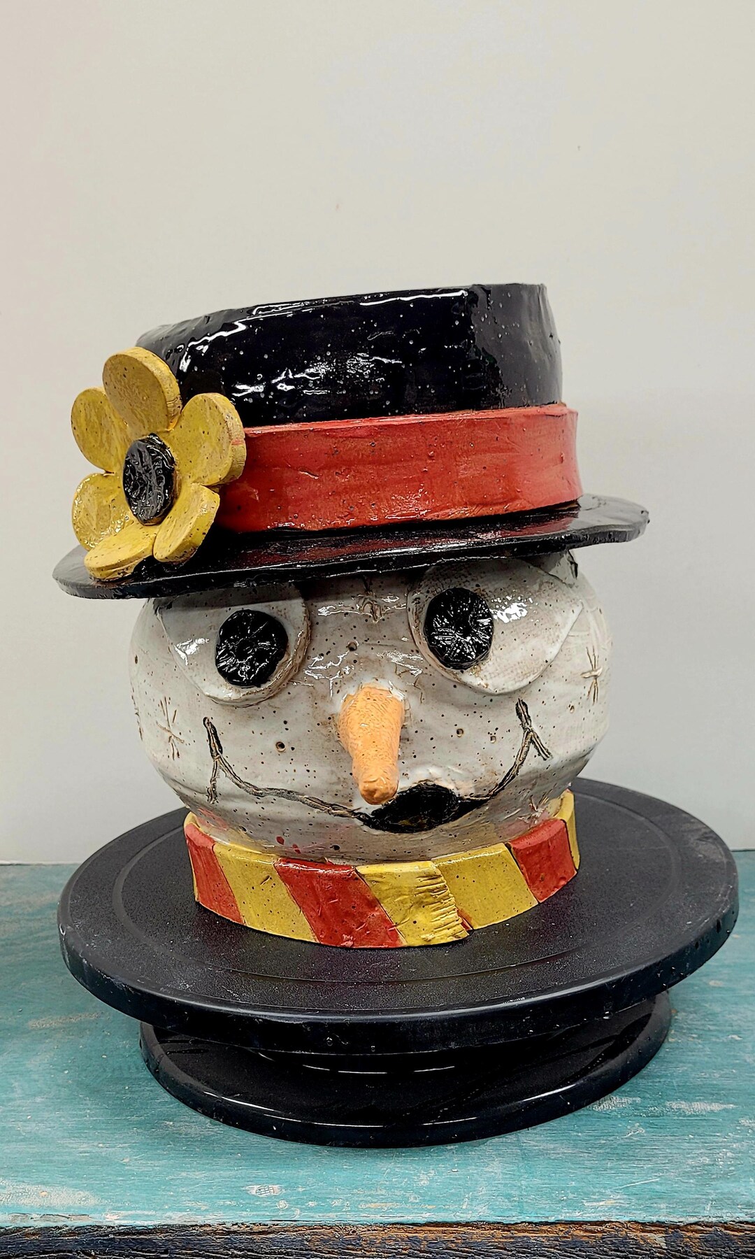 Southern Folk Art the Great Carrot Nose Snowman by Melissa Herman - Etsy