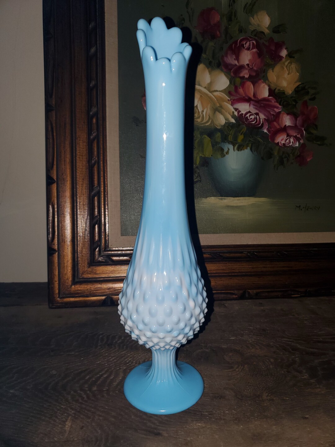 15 Fenton Hobnail Blue & White Swirl Slag Glass Swung - Etsy